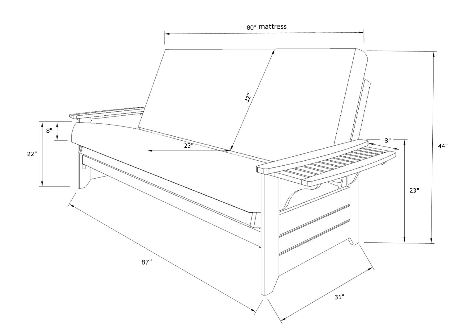 Kodiak furniture phoenix queen futon frame store